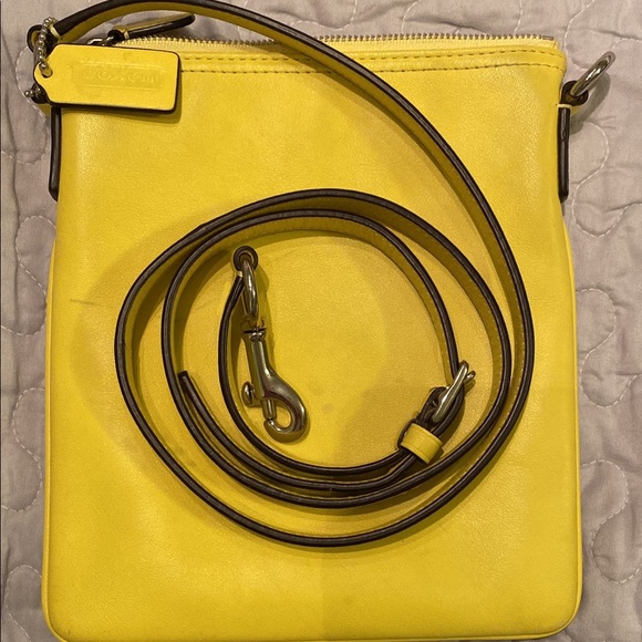 Coach | Bags | Coach Yellow Crossbody Bag | Poshmark